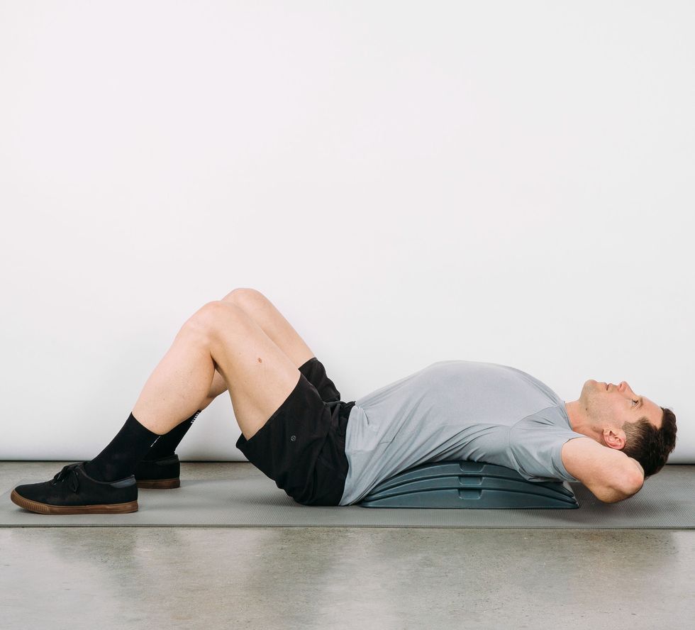 Backbridge Stretch To Reverse The Strain Of Stress, Sitting, and Riding